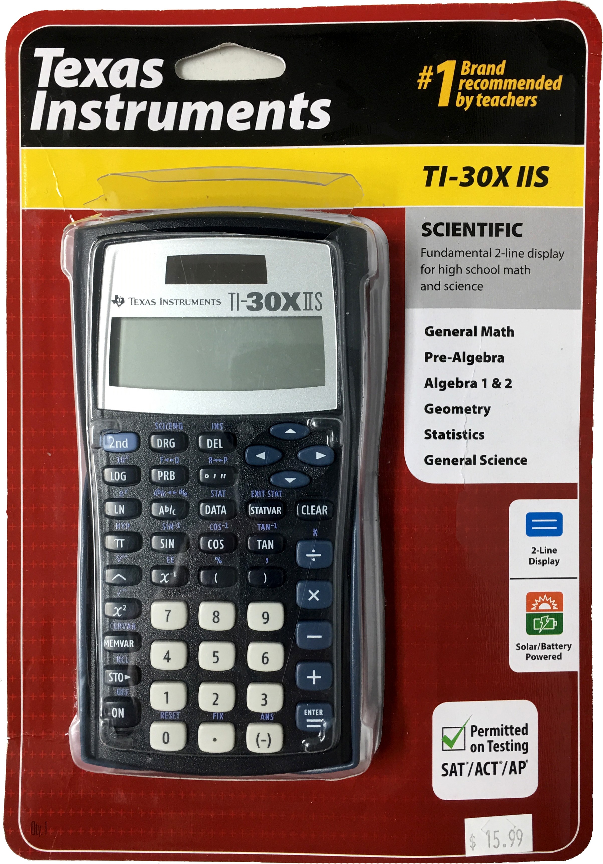 Buy Texas Instruments TI 30X IIS Scientific Calculator For Only 19 99 