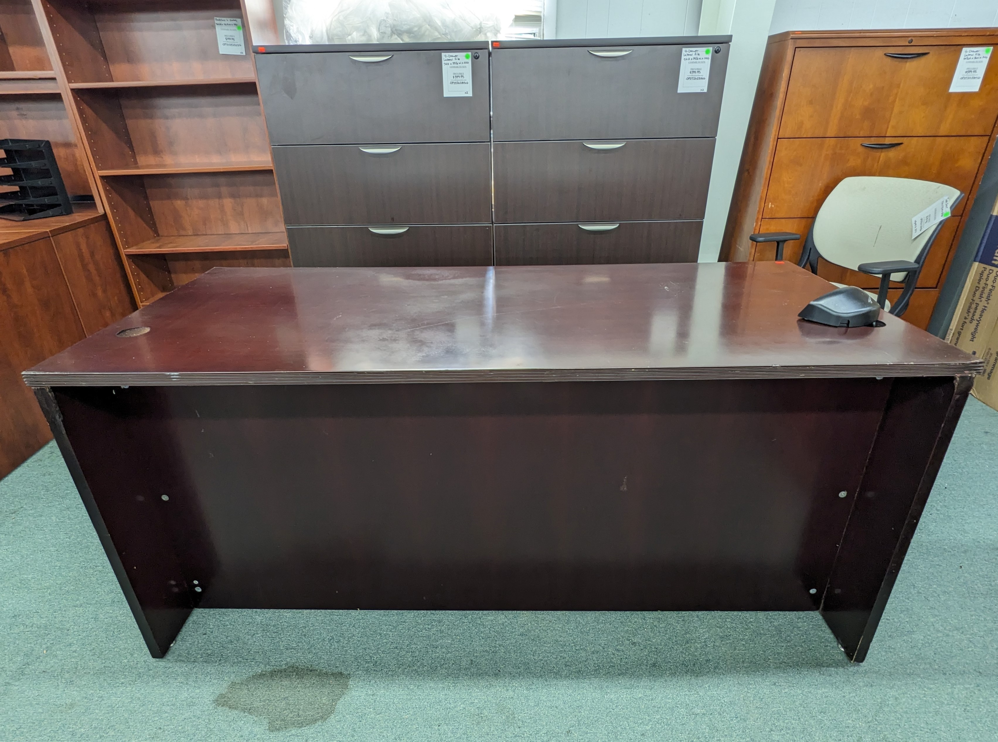 Mahogany Finish | Desk Shell | Office Pro's