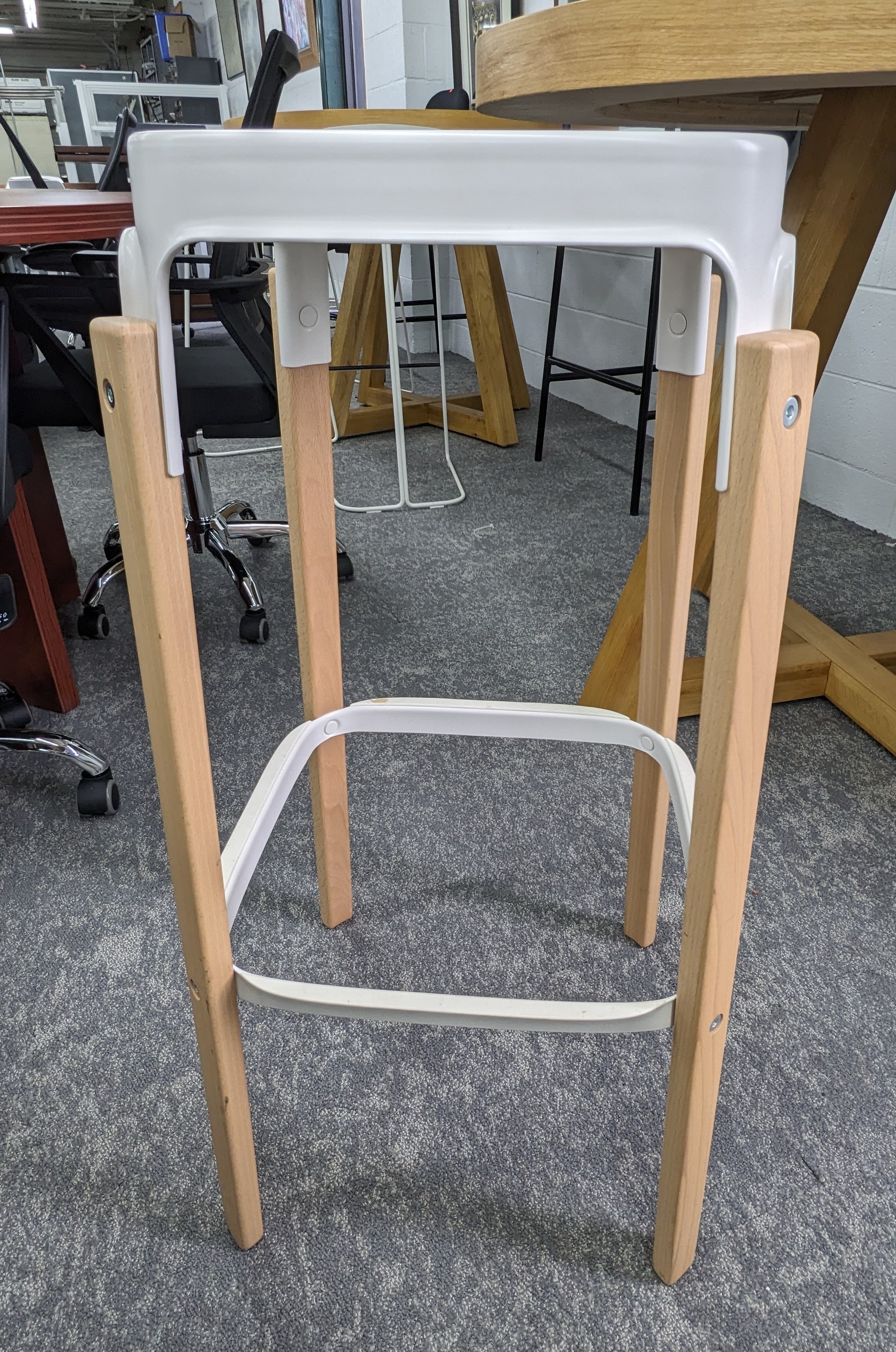Beech and Steel | Bar Stool | Office Pro's
